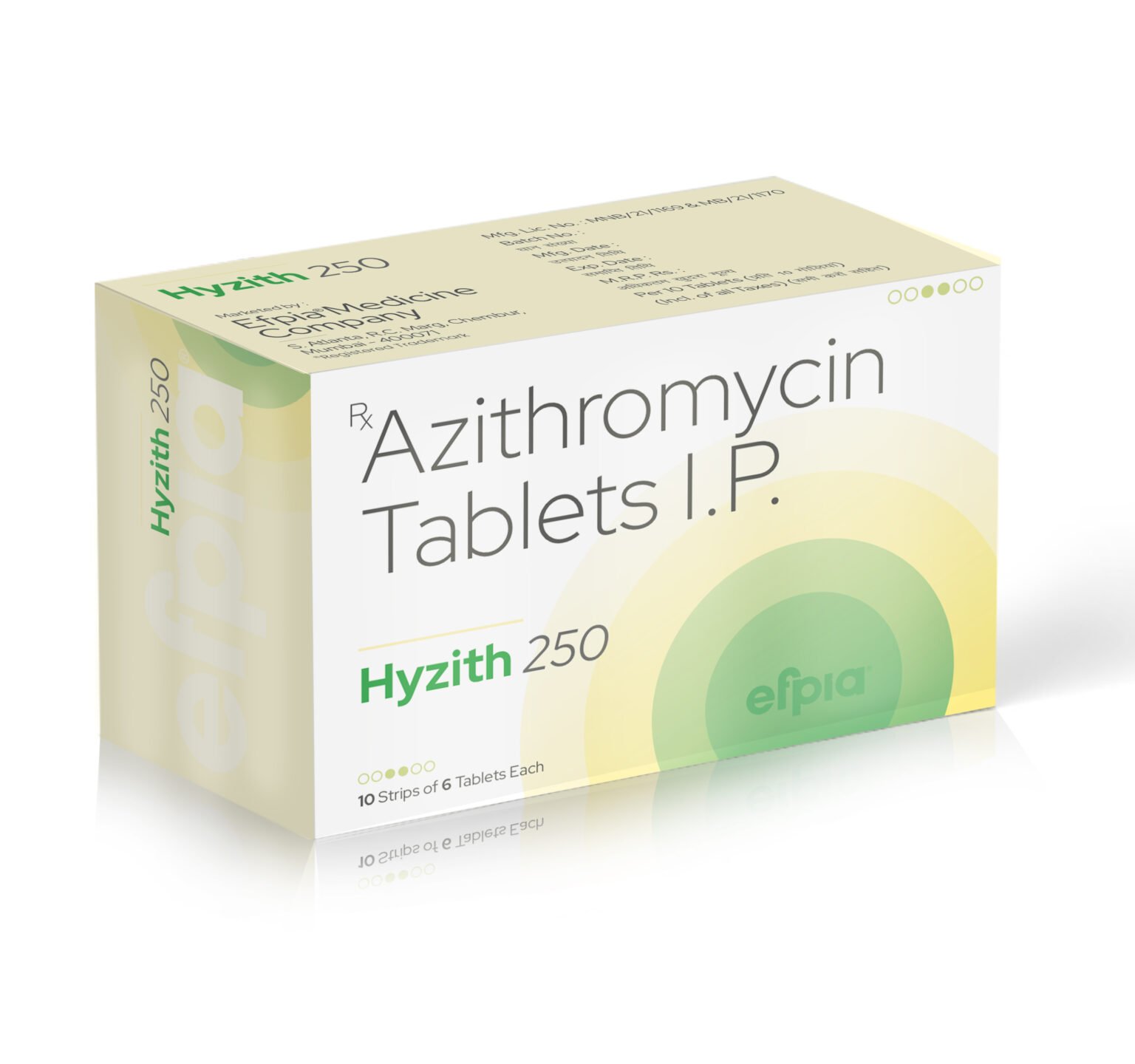 Buy Azithromycin 250 mg Tablets Online - Efpia Medicine