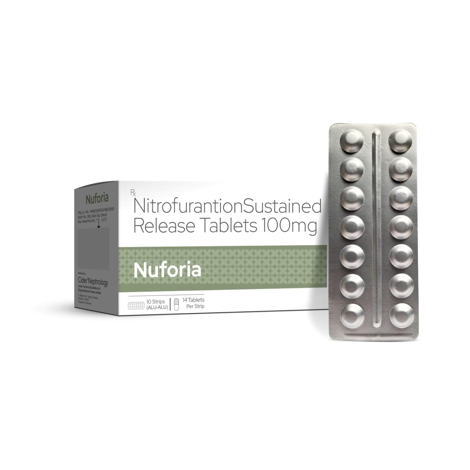 Nitrofurantoin Sustained Release 100 mg Tablets