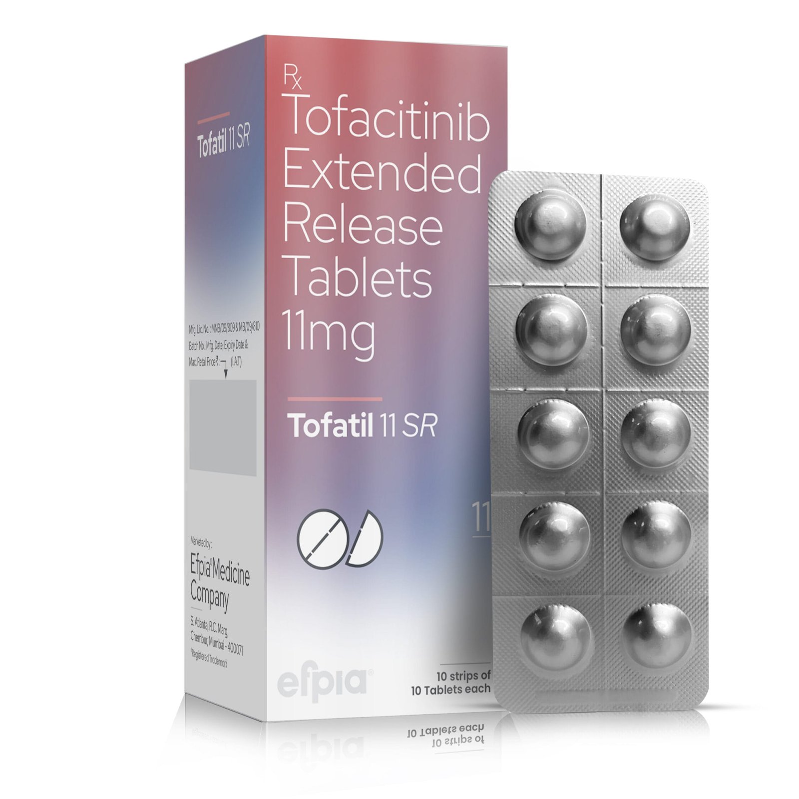 Tofacitinib 11 MG ER Tablets - TOFATIL 11 SR Tablets